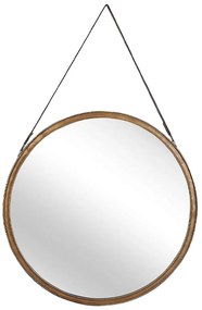 Nástěnné zrcadlo ø 60 cm zlaté AUTUN Beliani