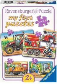 Ravensburger Moje první puzzle: Stavební práce / 2  4  6  8 dílků / od