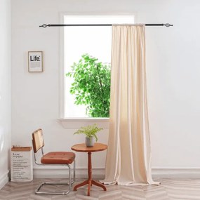 Zatemňovací závěs DUNES VELVET 140x250 cm, krémový Zavěšení: Kovové kroužky