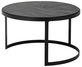 Konferenční stolek erif ø 60 cm černý MUZZA