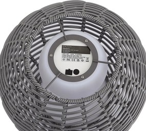 Venkovní stolní lampa tmavě šedá 30 cm vč. LED dobíjecí s USB-C IP44 - Oli