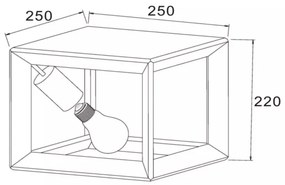 Lucide 73102/01/15 - Stropní svítidlo THOR 1xE27/60W/230V