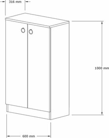 Botník Defne Sapphire Oak