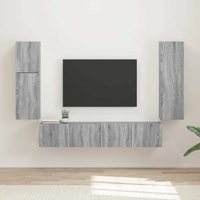 Sestava TV skříněk 4 ks Šedá Sonoma Kompozitní dřevo 3409039