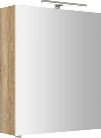 Sapho Sapho, RIWA galerka s LED osvětlením, 60x70x17cm, dub Alabama, RIW060-0022