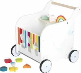 Small Foot Dřevěné chodítko Toy Box Slon / od 12 měsíců