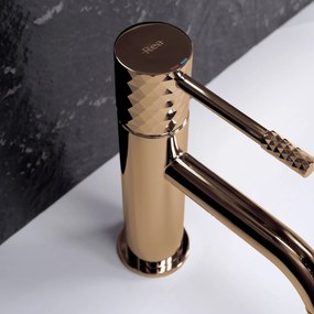 Rea Lungo Diamond, umyvadlová baterie h-185, měděná lesklá, REA-B8994