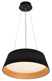 Černé LED závěsné svítidlo s kovovým stínidlem ø 45 cm Umbria – Candellux Lighting