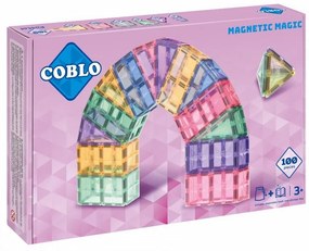 Coblo magnetická stavebnice 100 dílů - pastel