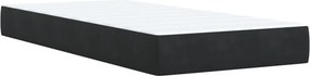 Box spring postel s matrací černá 100x200 cm samet 3286248