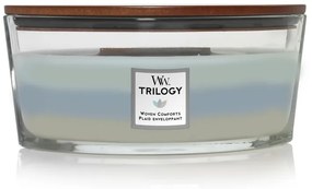 WoodWick vonná svíčka s dřevěným knotem Elipsa Trilogy Elipsa Woven Comforts 453,6 g
