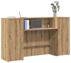 Recepční stůl dub artisan 180x50x103,5 cm kompozitní dřevo 3324213