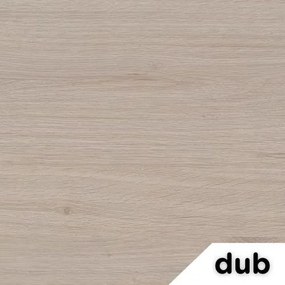 Výškově nastavitelný stůl OfficeTech D, 200 x 80 cm - bílá podnož Barva: Dub