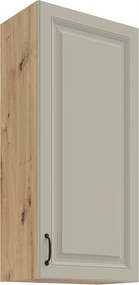 STILO ac | horní skříňka 50 G-108 1F s policemi | 50 cm | EXTRA VYSOKÁ | UNI dvířka | artisan/světle šedá