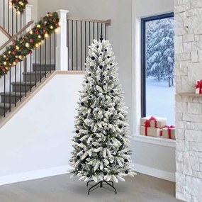 Umělý vánoční stromeček Bílá 240 cm PVC, plast, ocel a PE 3396070