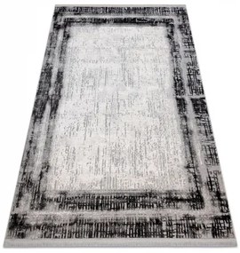 Moderní koberec TULS strukturální, střapce 51235 Vintage, rám antracit velikost 160x220 cm | krásné koberce cz