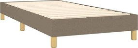 Box spring postel s matrací taupe 80x200 cm textil 3126761
