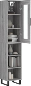Skříň highboard šedá sonoma 34,5 x 34 x 180 cm kompozitní dřevo 3199391