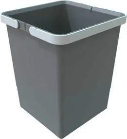 Elletipi MEDIUM 10 L Plastový koš s rukojeťmi šedá / bez víka / 28 x 2