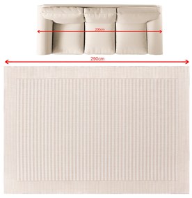 Koberec Lunara cream 200x290 cm