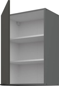 ARIA pi | horní skříňka 50 G-72 1F policová | 50 cm | ANTI FINGERPRINT povrch | antracit/šedá grafit