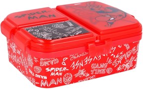 Multibox XL na svačinu Spiderman se 4 přihrádkami