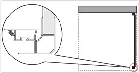 FORTE Sprchová zástěna ANTA FISSA MA BARVA rámu - Bílá, Rozměr A - 80 cm, Rozměr C - 185 cm, Směr zavírání - Univerzální Levé / Pravé, Výplň - Polystyrol 2,2 mm (acrilico) BSAFI80MAP