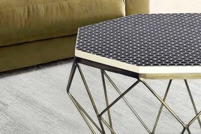 Designový konferenční stolek Beiwen 69 cm černo-bílý