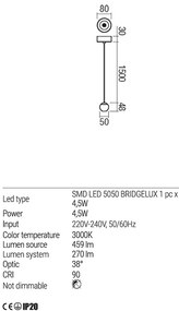 Světla a lustry REDO GROUP Redo Group světlo nad stůl OBO 01-2357 LED 4,5W 3000K mosaz
