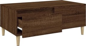 vidaXL Konferenční stolek 90x50x36,5 cm kompozitní dřevo [821115] Barva: hnědý dub