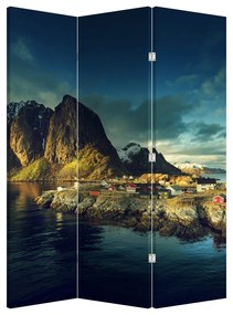 Paraván - Rybářská vesnice v Norsku (126x170 cm)