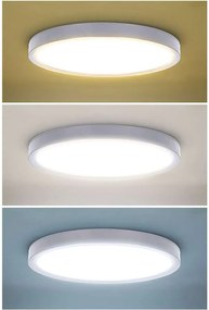 LED stropní světlo s dálkovým ovládáním Estela nastavitelné - průměr 30 cm, bílá