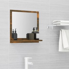 Koupelnové zrcadlo kouřový dub 40x10,5x37 cm kompozitní dřevo