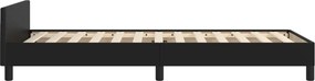 Rám postele s čelem černý 80 x 200 cm umělá kůže 3125537