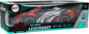 LEAN Toys Sportovní dálkově ovládané auto RC v měřítku 1:10, oranžové, rychlost 25 km/h