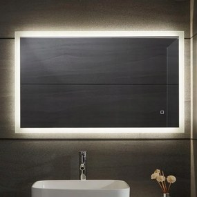 Aquamarin Koupelnové zrcadlo s Led osvětlením, 50 x 70 cm