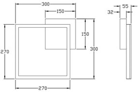 Fabas Luce 3394-23-282 - LED Stmívatelné svítidlo BARD 22W/230V 4000K antracit