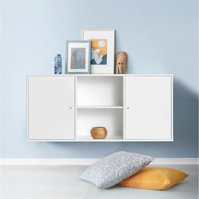 Bílá nízká závěsná komoda 133x61 cm Mistral – Hammel Furniture