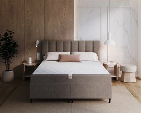 Dvoulůžková čalouněná postel Trentino se zvedacím roštem Ottawa - výběr z 9 provedení