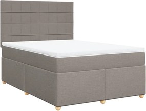 Box spring postel s matrací taupe 140x200 cm textil 3293607