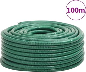 vidaXL Zahradní hadice zelená 1" 100 m PVC [154392]