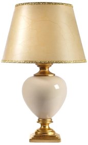 ONLI - Stolní lampa AMADEUS 1xE27/15W/230V 72 cm béžová/zlatá