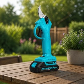 Akumulátorové zahradní nůžky NITRONIX 4786 + 2x baterie + kufřík