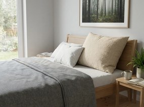 Mušelínový povlak na polštář MUSSARI 70x90 cm, světle béžový