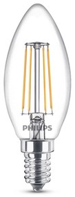 Philips E14 LED svíčka 4,3W teplá bílá filament