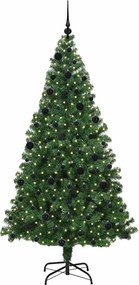Umělý vánoční stromeček Zelená 210 cm PVC, ocel a plast 3396923