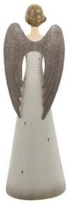Dekorativní soška Andělky v šatech s křídly – 15x13x47 cm