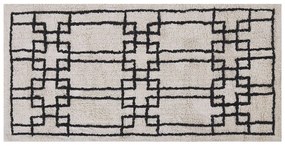 Bavlněný koberec 80 x 150 cm béžový TURHAL Beliani