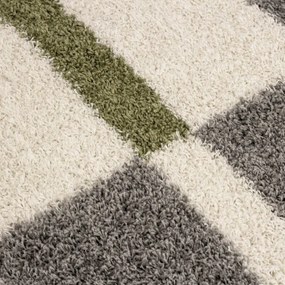 Vopi | Kusový koberec Gala shaggy 2505 green - 100 x 200 cm