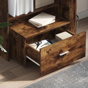 Stůl Kouřový dub Kompozitní dřevo 131,5 x 50 x 106,5 cm 3337269